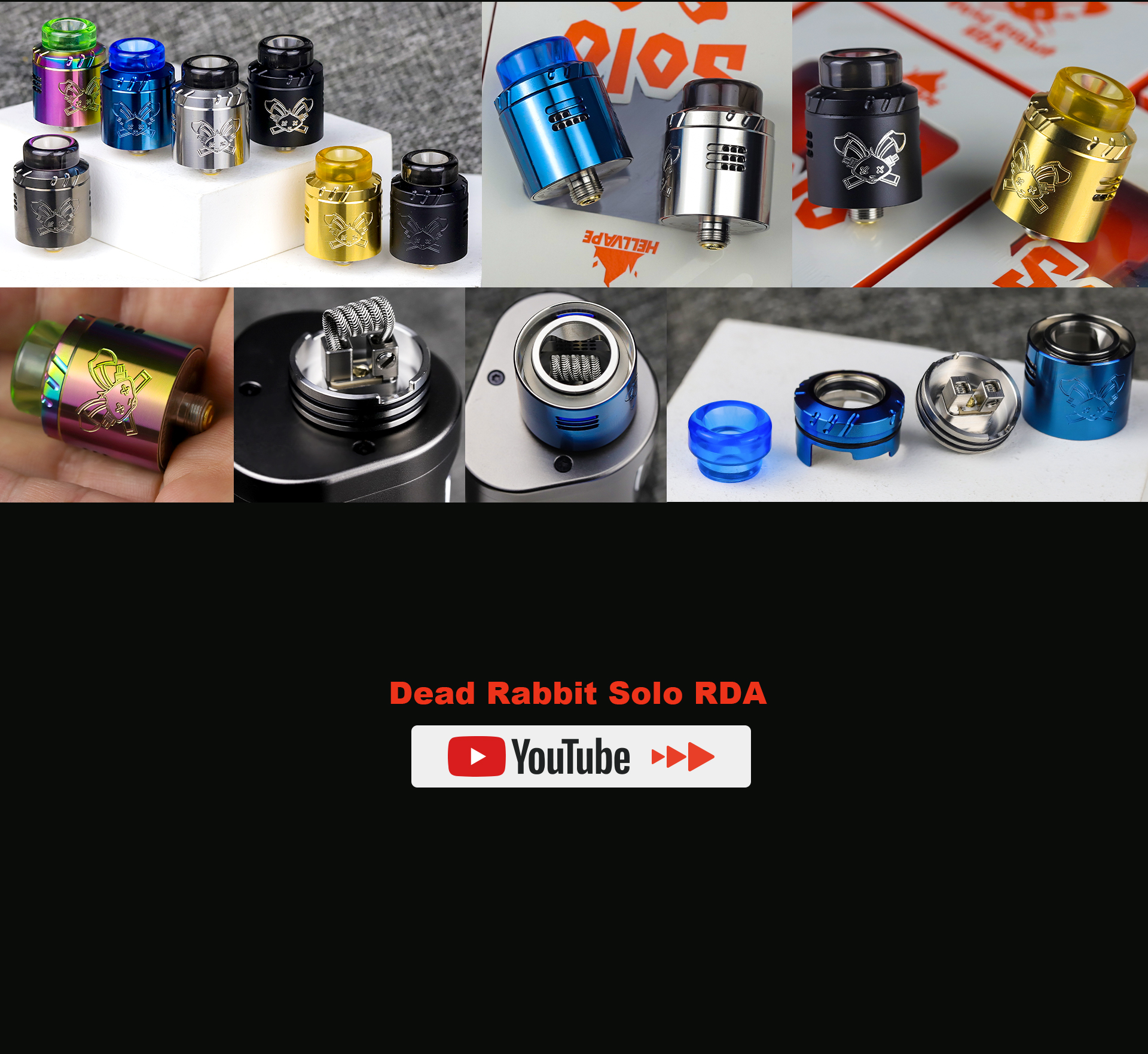 Dead Rabbit Solo RDA -Hellvape - The DIY atomizer leading brand